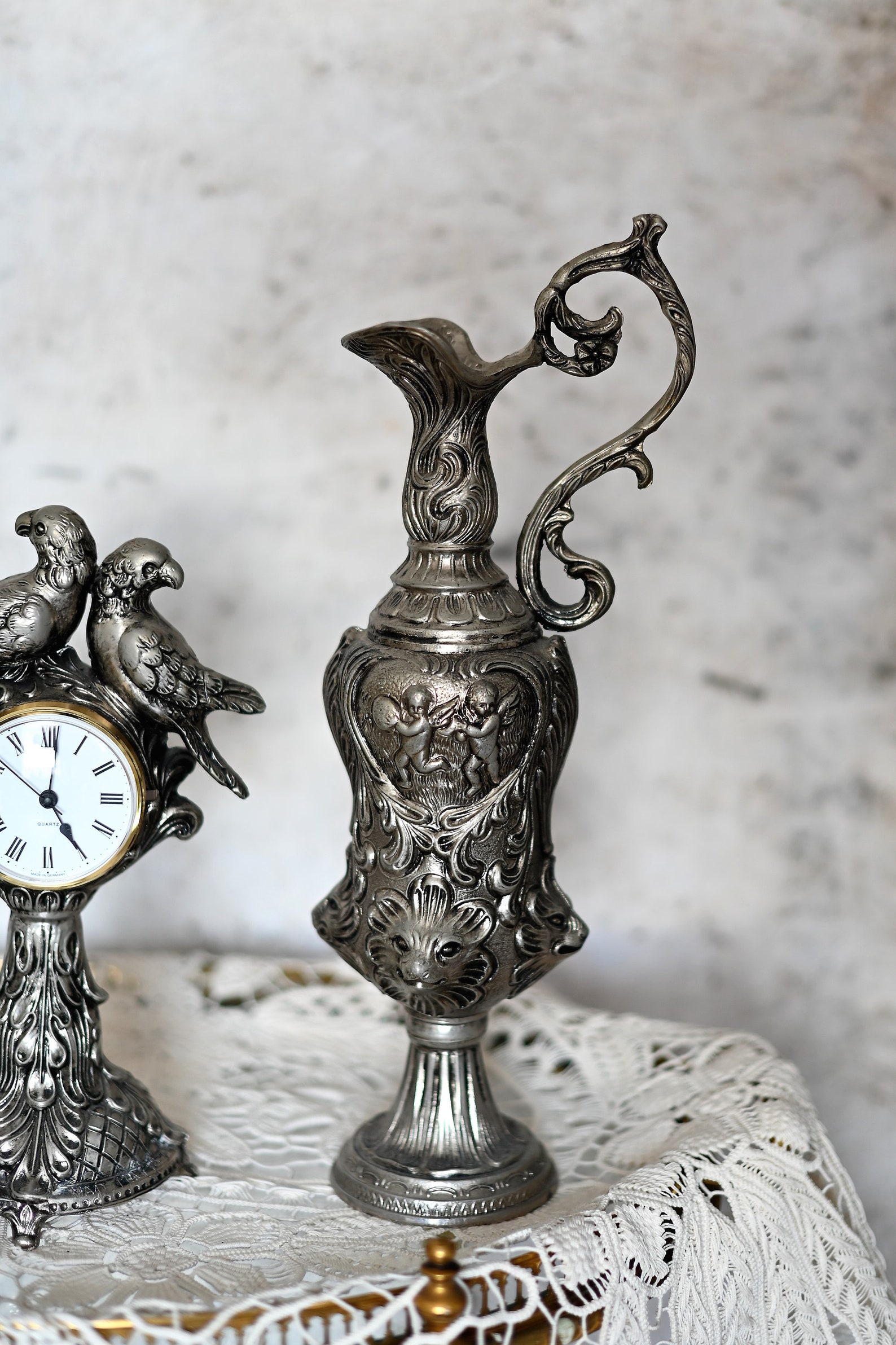 Vintage 3 Piece Garniture Clock Set Clock Set Working | Etsy