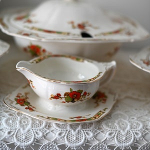 Vintage Art Deco Alfred Meakin Large Dinner Set of Dishes With Flowers ...