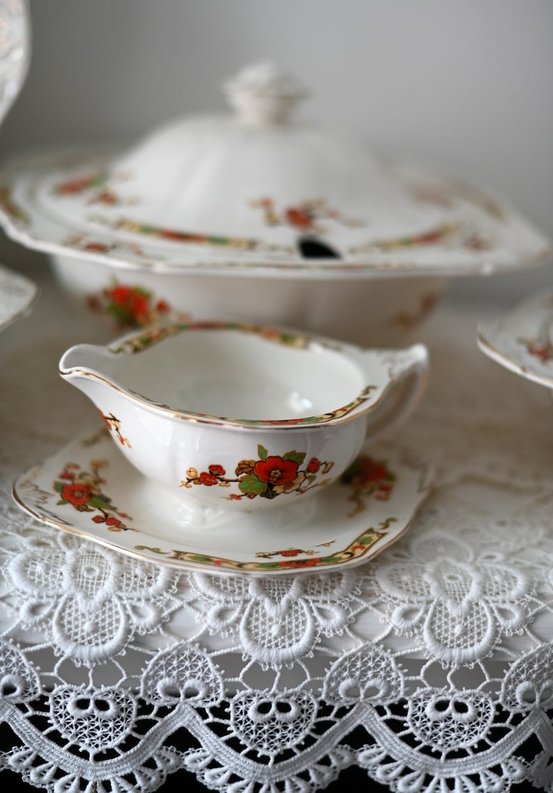 Vintage Art Deco Alfred Meakin Large Dinner Set of Dishes With - Etsy