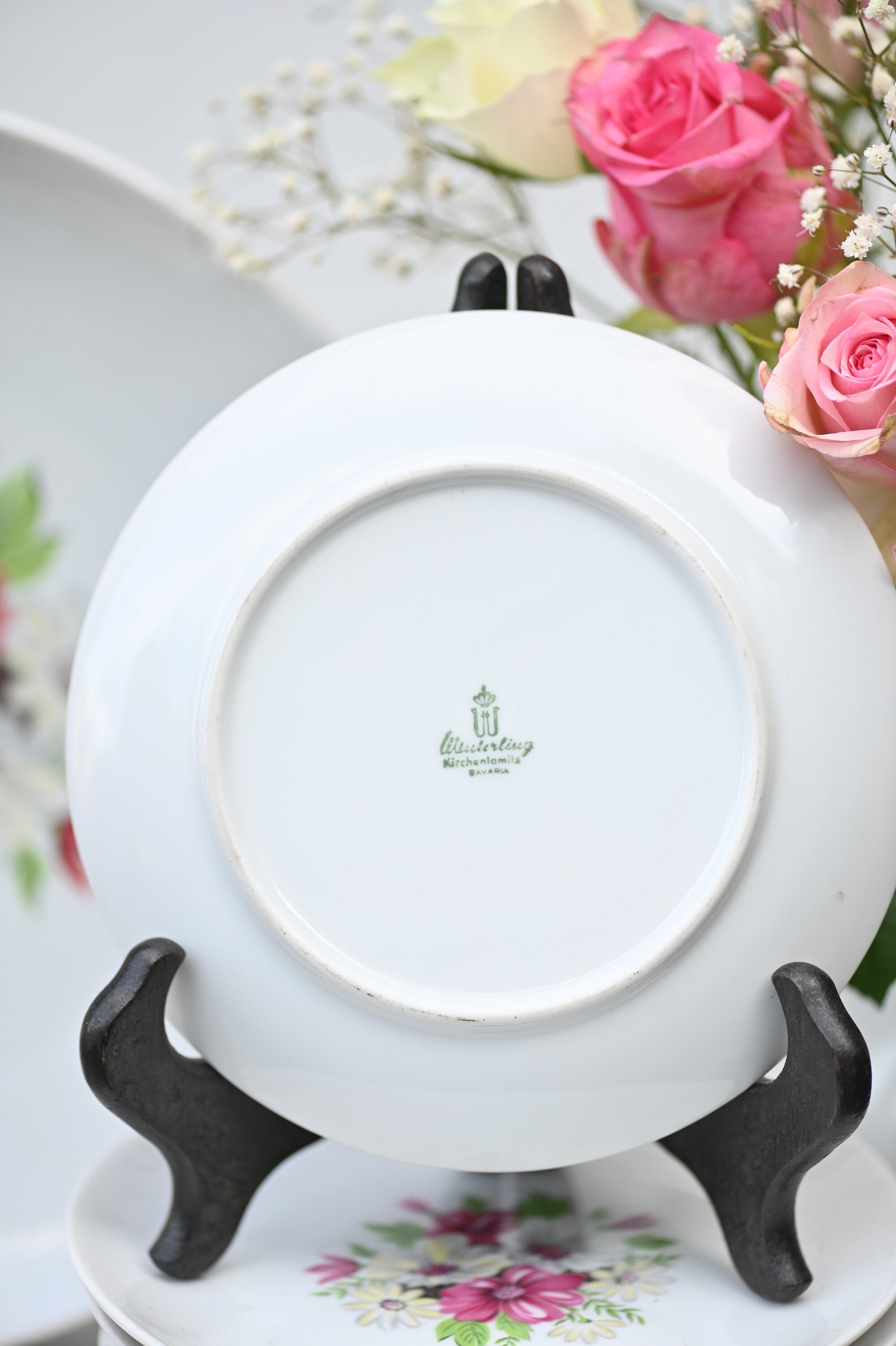 Cake Set Porcelain Set of 1 Large Plate and 12 Saucers. - Etsy