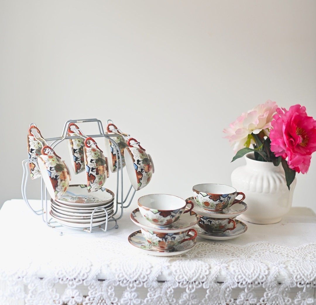 Vintage Japanese Egg Shell, Tea Set for 10 People (10 Cups and 10 ...