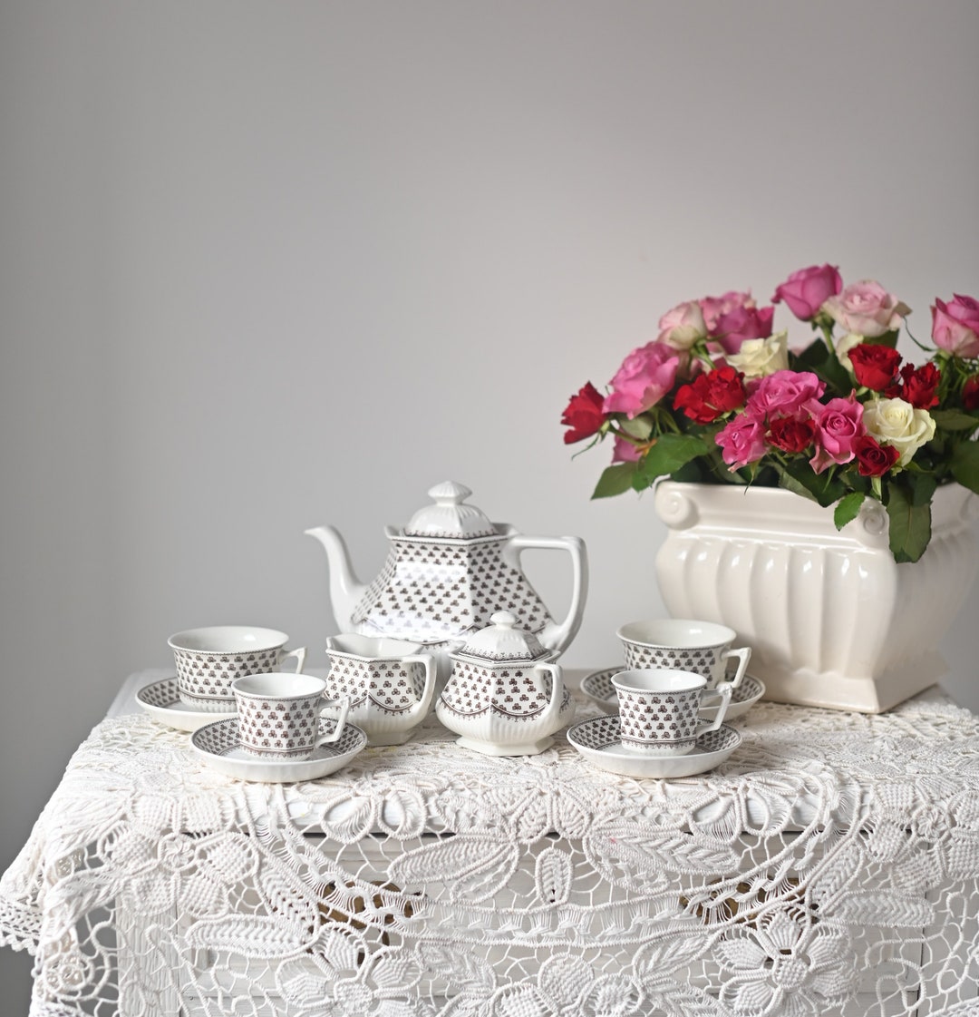 Vintage Adams Ironstone Sharon Design, Tableware for 4 People. - Etsy