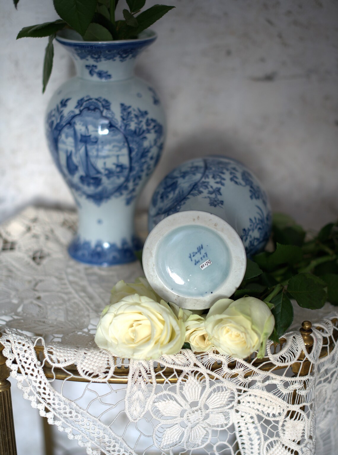 Antique Delft Blue Set. Made in Holland 50 / 60 S. Hand - Etsy
