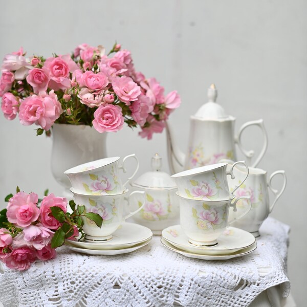 Elegant Tea Set - Etsy