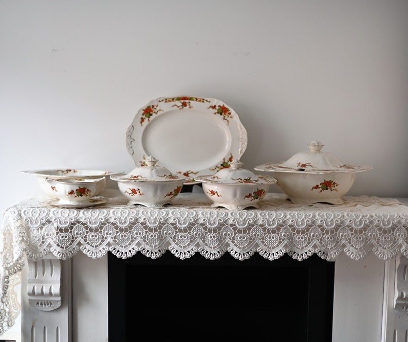 Vintage Art Deco Alfred Meakin Large Dinner Set of Dishes With - Etsy