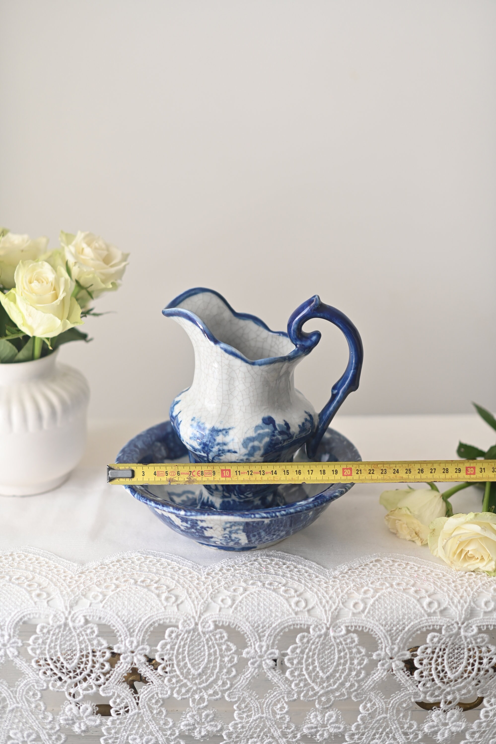 Antique Victoria Ware Ironstone Pitcher & Bowl Wash Set. - Etsy