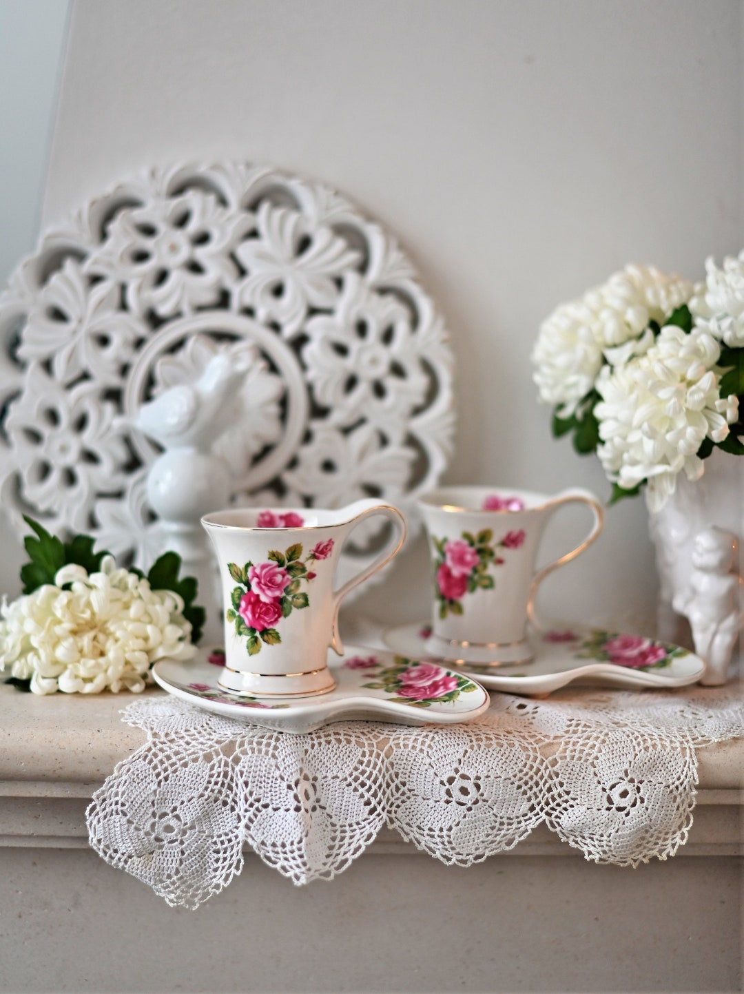 Vintage. Tennis Set, Tennisset Cup and Saucer. Beauty Tennis Snack Set ...