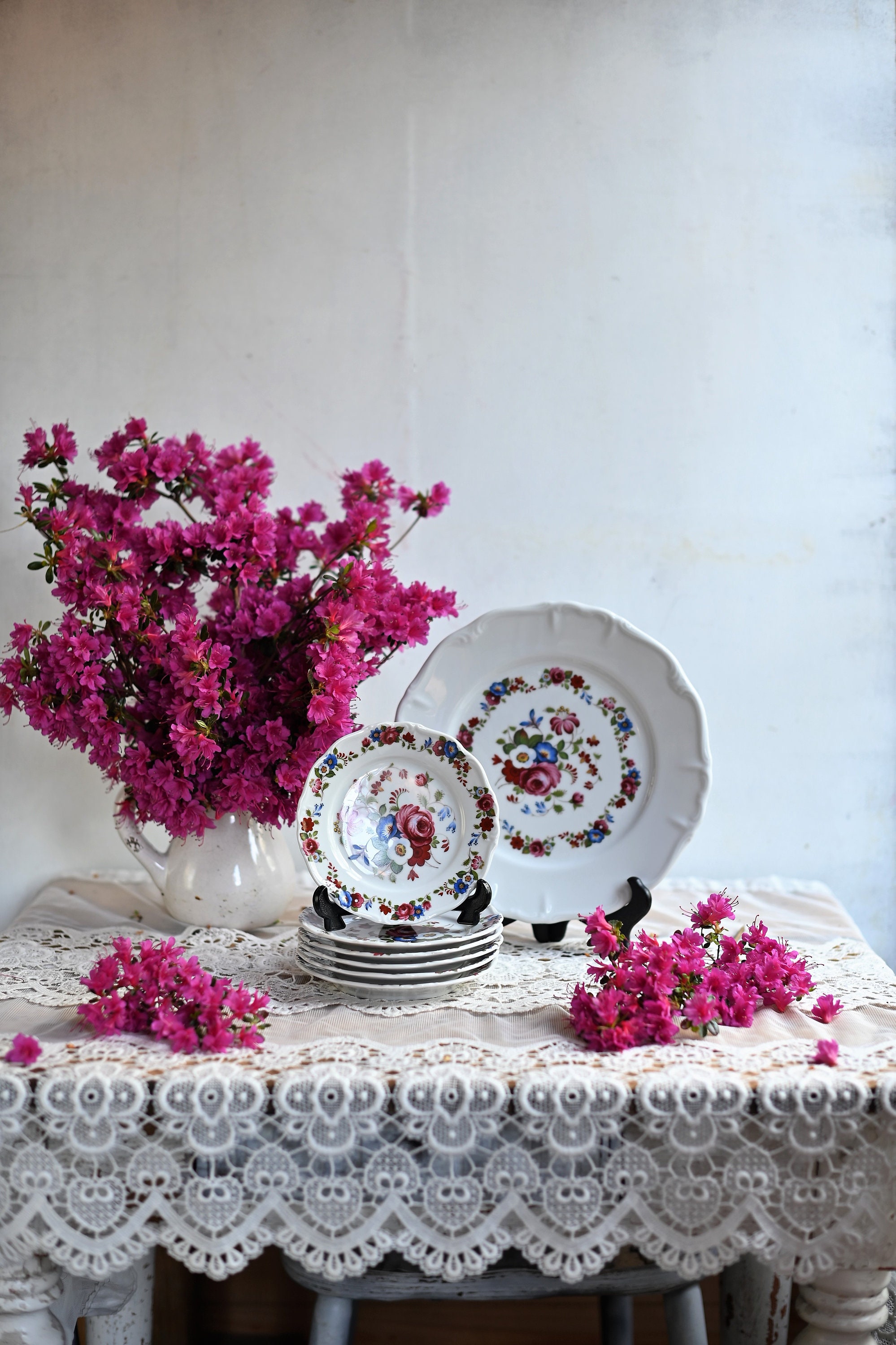 Vintage Cake Set Unique Dinnerware Sets Bowls Set 7 Pieces. - Etsy