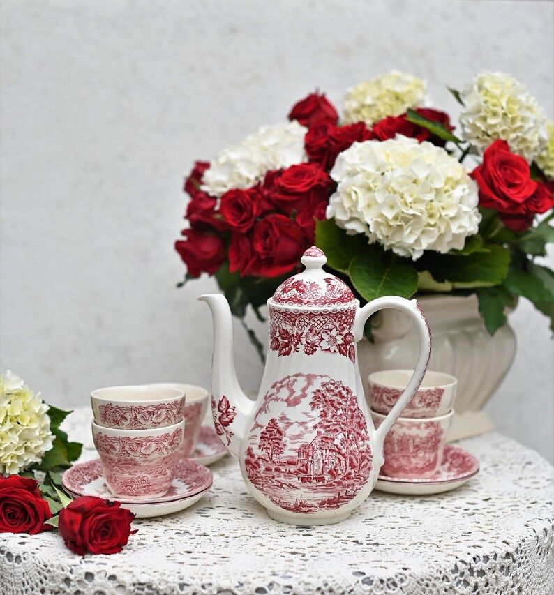 Vintage Tea Set for 5 Persons W.H. Grindley & Col - Etsy