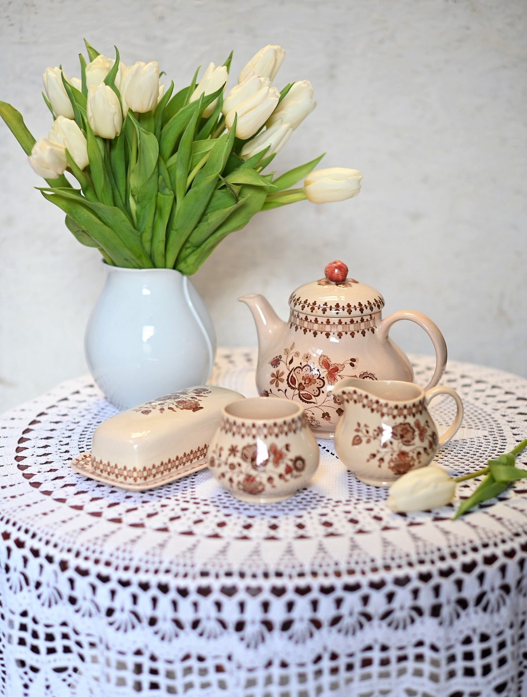 Vintage 1970s Tea Set From Johnson Brothers England 'old Granite ...