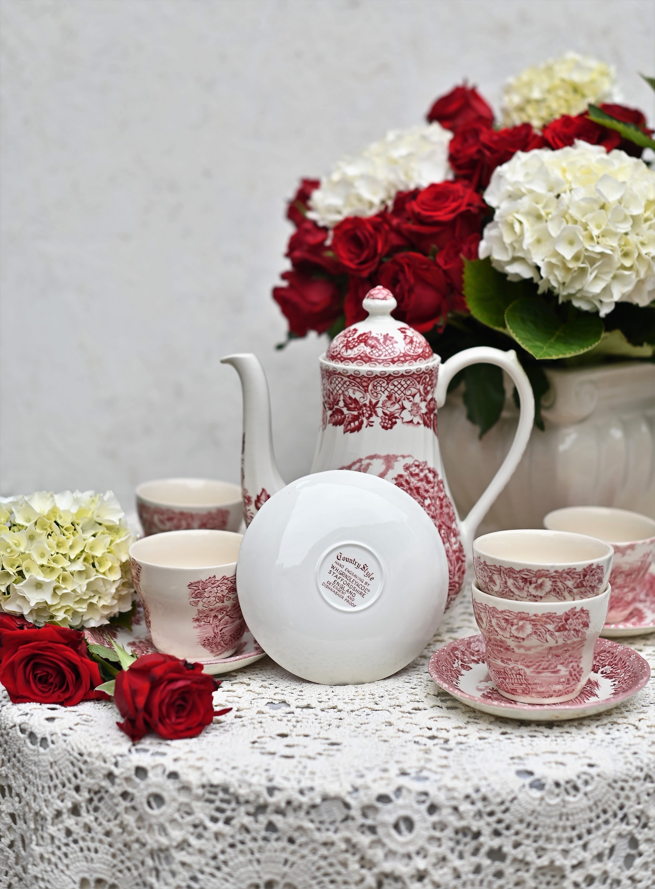 Vintage Tea Set for 5 Persons W.H. Grindley & Col - Etsy