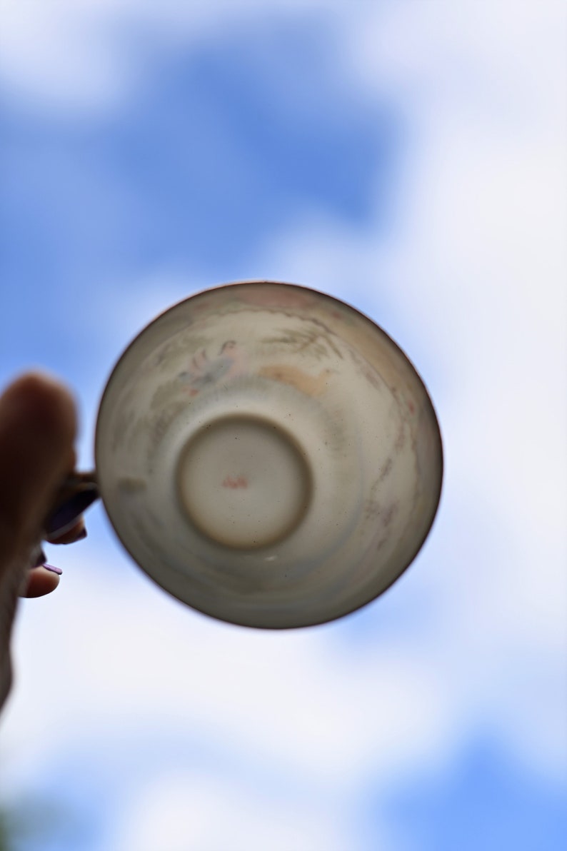 Vintage Japanese Egg Shell Tea Set Hand Painted Porcelain - Etsy