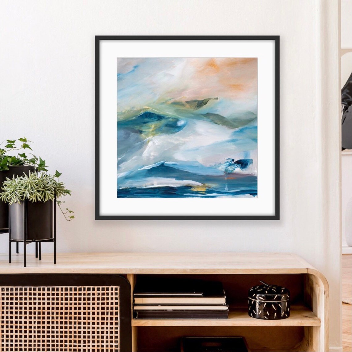 Vibrant Abstract Wall Art Unique Wall Art Abstract Print - Etsy