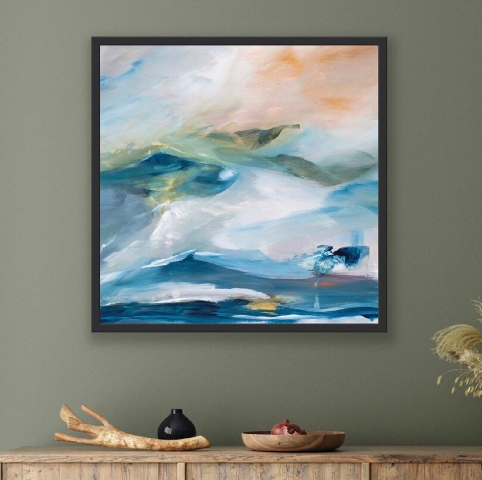 Vibrant Abstract Wall Art Unique Wall Art Abstract Print - Etsy