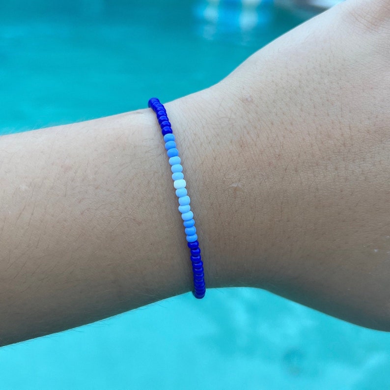 Cool Sunset Seed Bead Bracelet, Summer Jewelry, Summer Bracelets, Boho ...