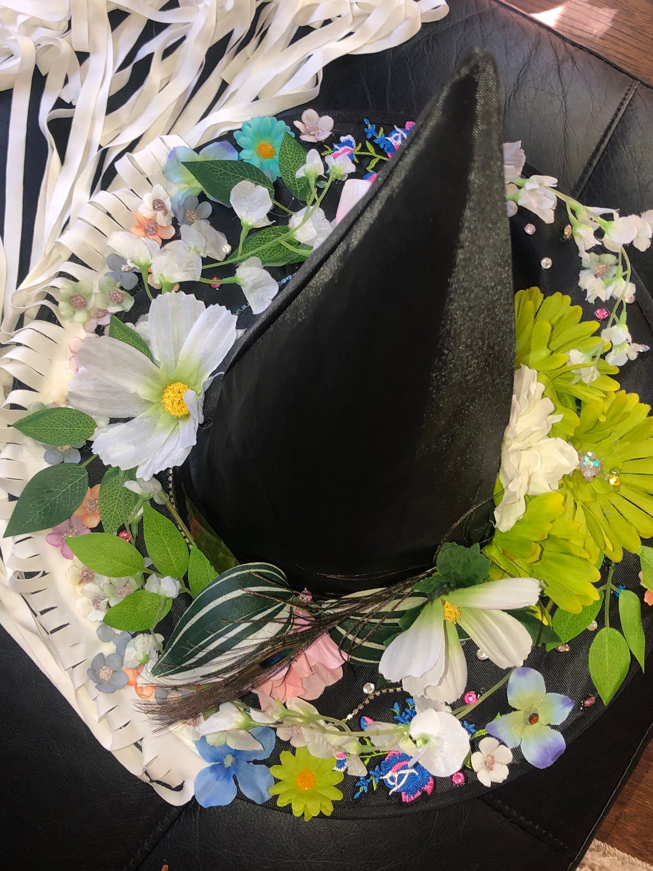 Fancy Witch Hat ”olivia” Witch Hat, Halloween, Costume Cosplay ...