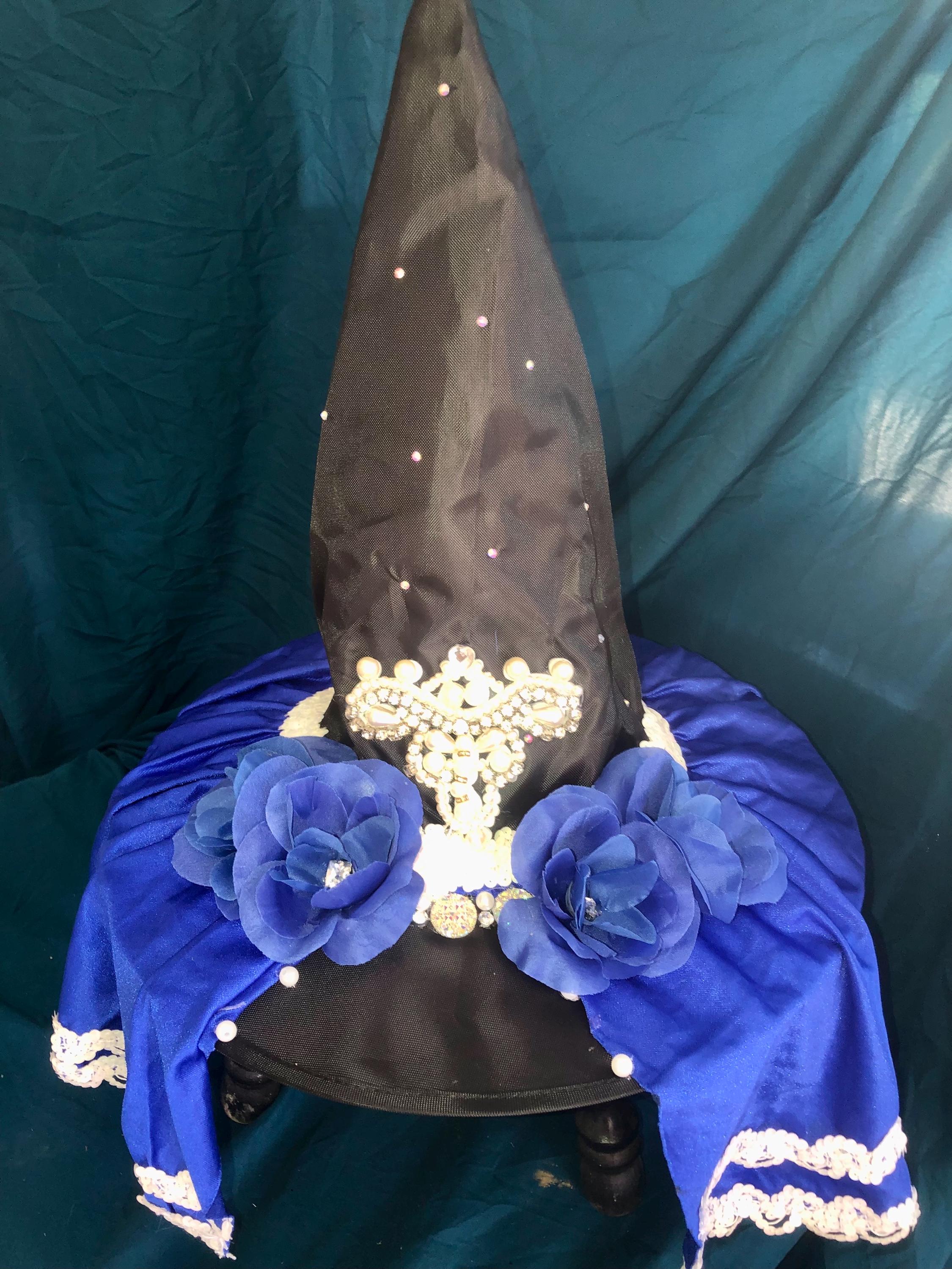 Fancy Witch Hat “blue” Magical Hat for Woman and Girls. Costume ...
