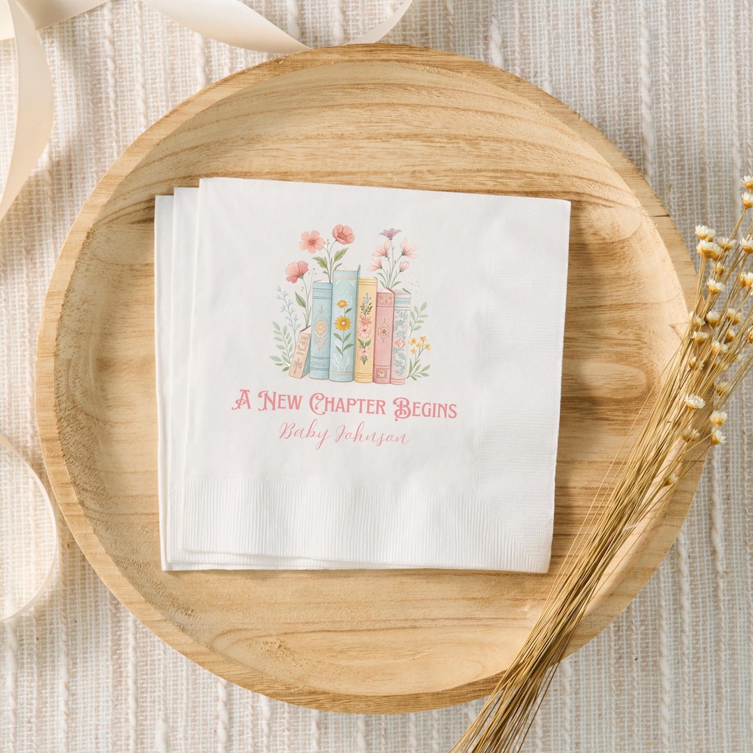 A New Chapter Begins Baby Shower Decor, Girl Storybook Baby Shower ...