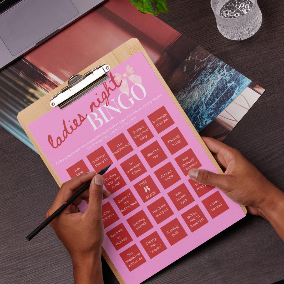 Ladies Night Games, Girls Night Bingo, Printable Party Games, Human ...