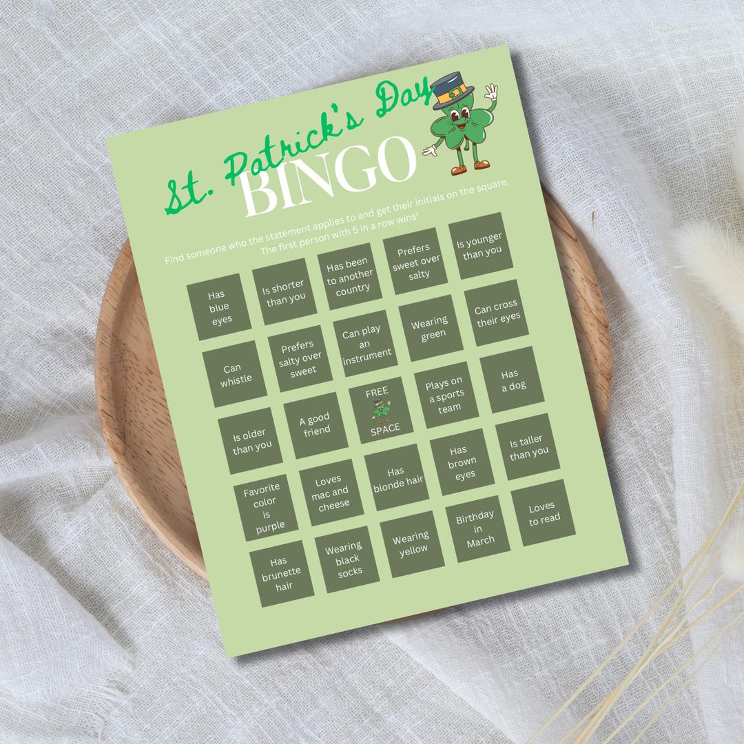 St Patricks Day Classroom Bingo, Teacher Bingo, St Patricks Day ...