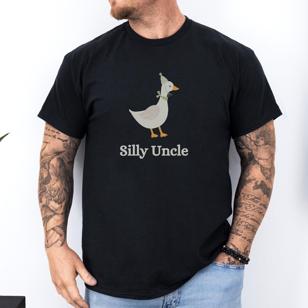 One Silly Goose Uncle Birthday Shirt, Silly Uncle Goose T Shirt, Family ...