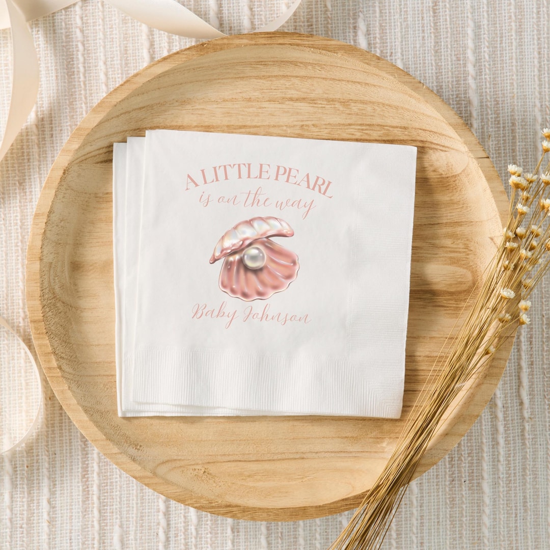 A Little Pearl is on the Way Baby Shower Decor, Little Pearl Baby ...