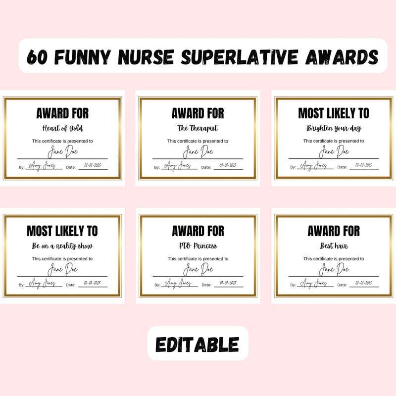Funny Superlatives - Etsy