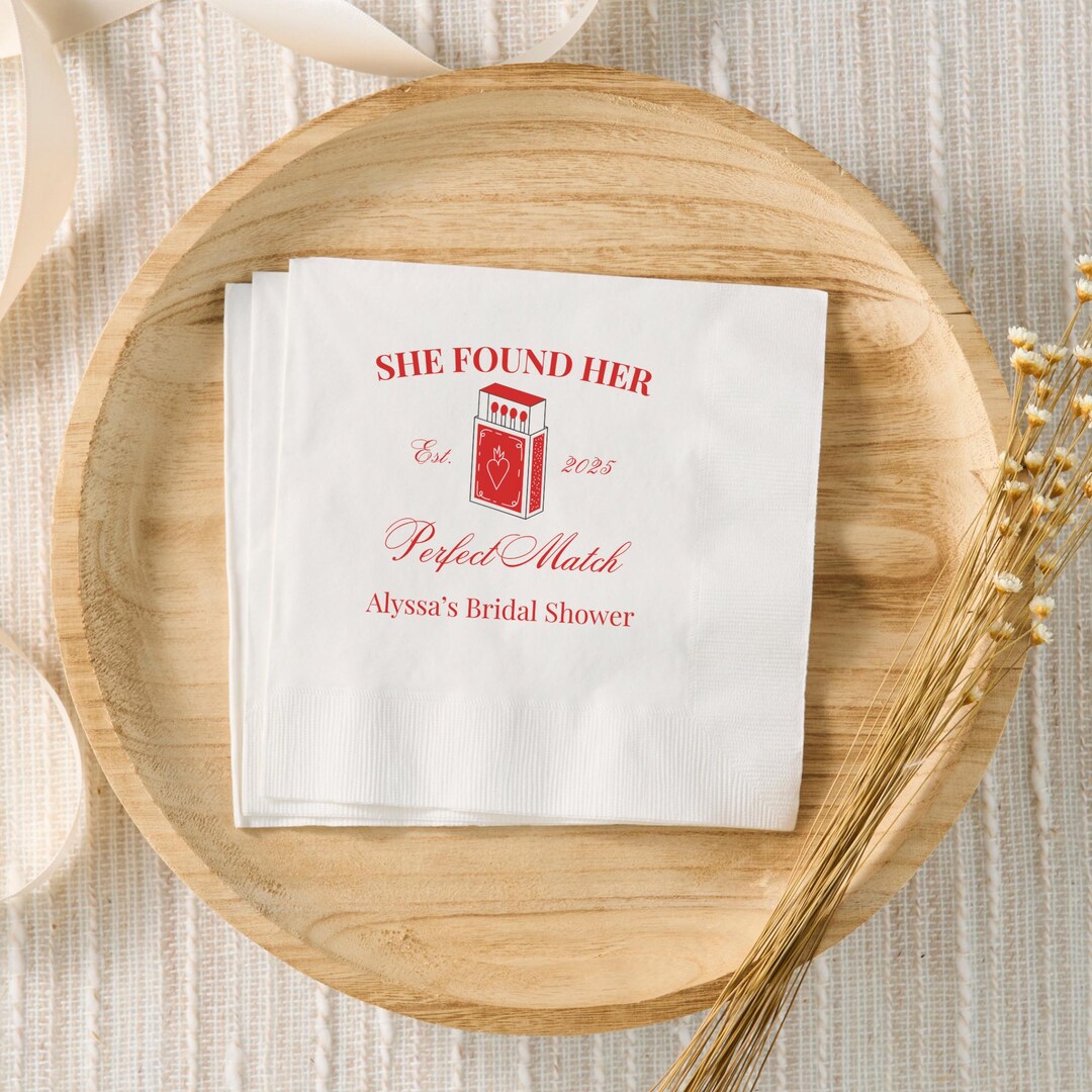 Perfect Match Bridal Shower Decor, Match Made in Heaven Personalized ...