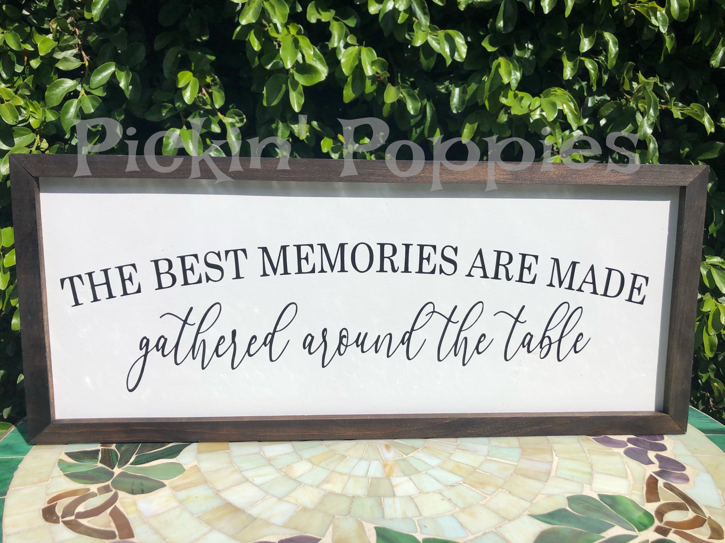 Best Memories Made Around the Table Wood Sign Dining Room - Etsy UK