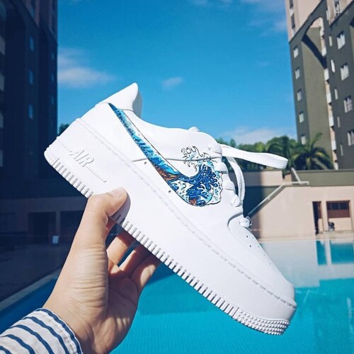 The Great Wave Custom Nike Air Force 1 Shoes - Etsy