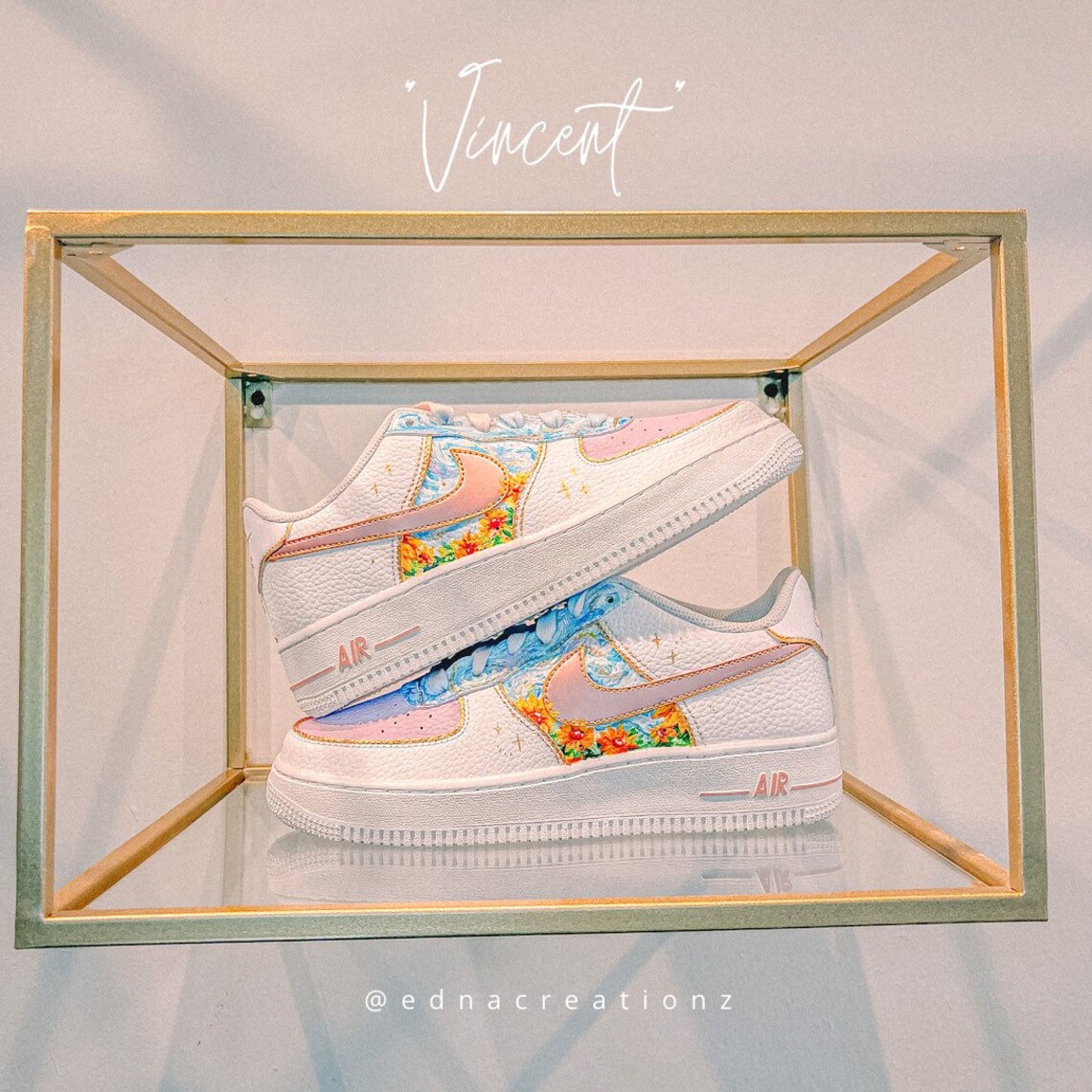 Vincent Van Gogh Art Inspired Custom Nike Airforce 1, Artistic ...