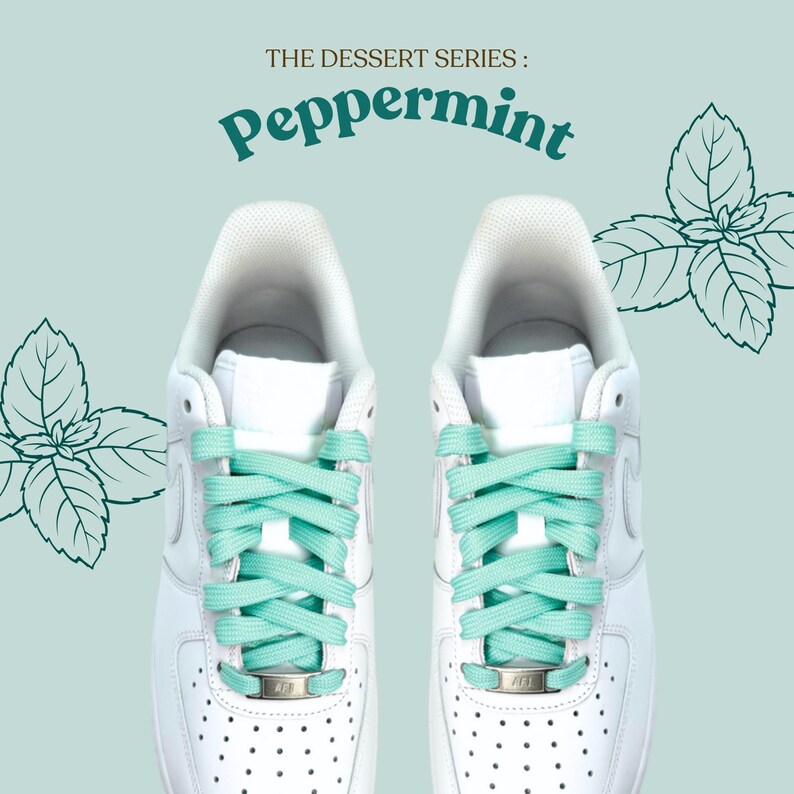 Dessert Series Peppermint Custom Nike AF1 Mint Green Ice Cream Design ...