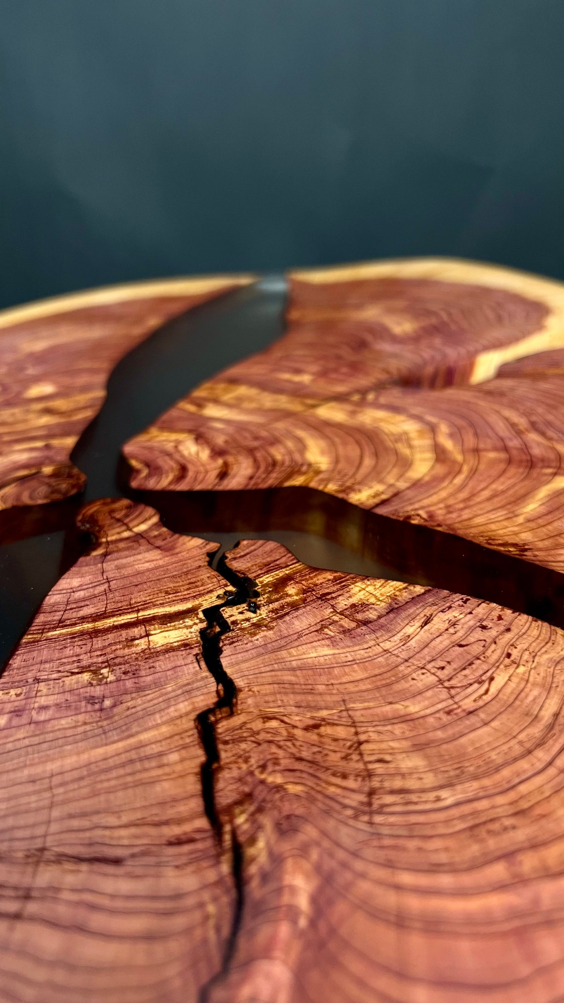 Handmade Cedar and Epoxy Coffee Table - Etsy