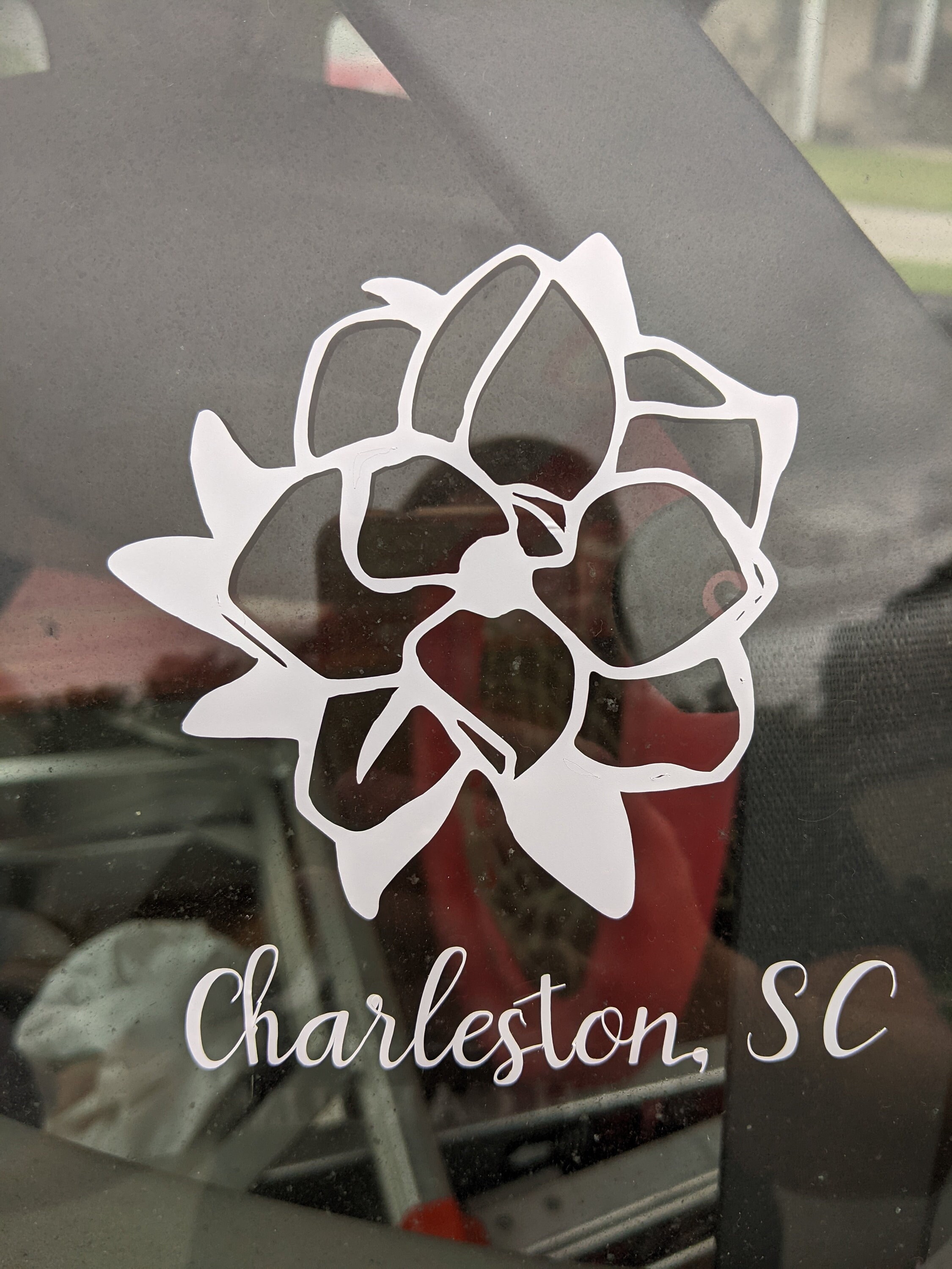 Magnolia Flower Car Decal, Charleston Sticker - Etsy