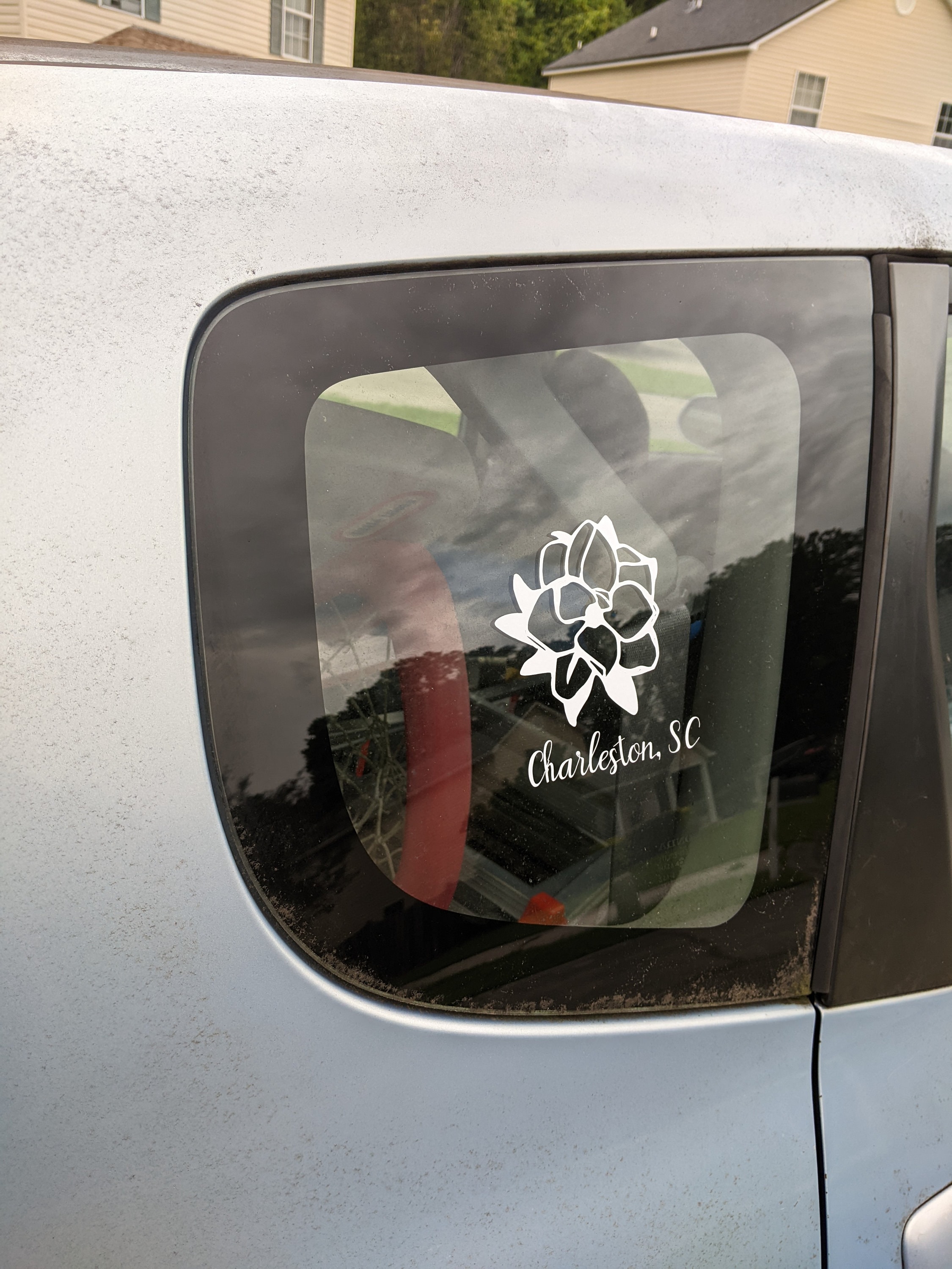 Magnolia Flower Car Decal, Charleston Sticker - Etsy