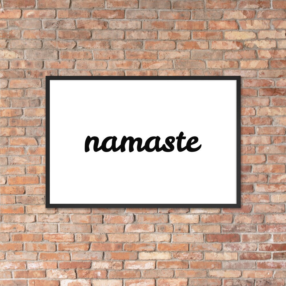 Namaste Poster - Etsy