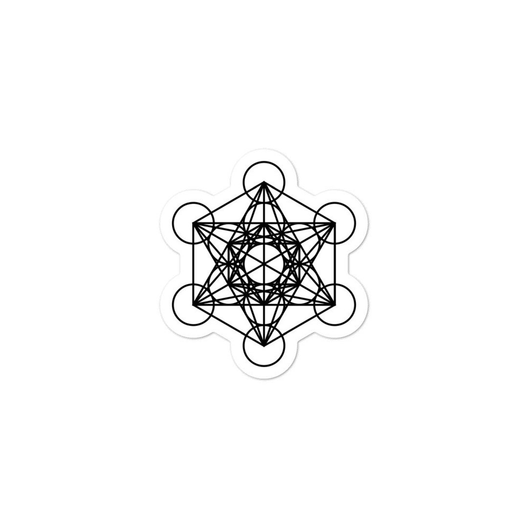 Metatron’s Cube Sticker • Sacred Geometry Vinyl Decal • Spiritual ...
