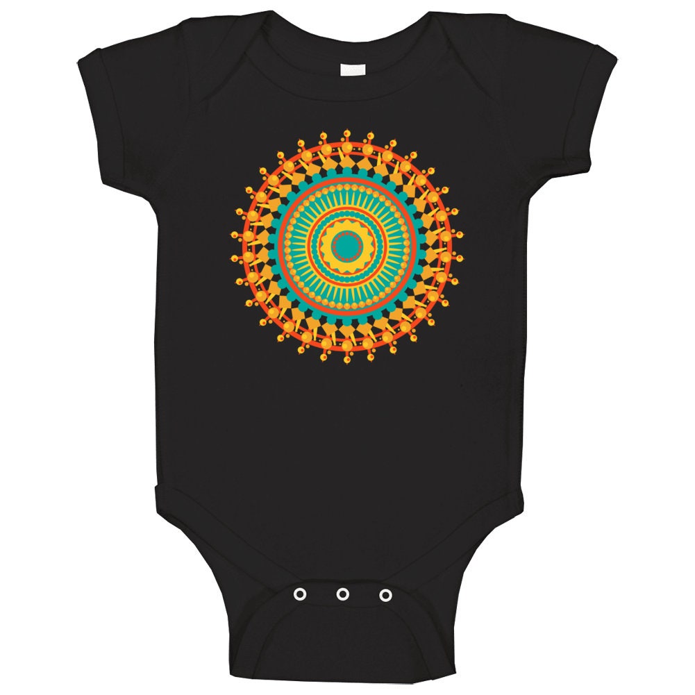 Vibrante Mandala Baby One Piece - Etsy España