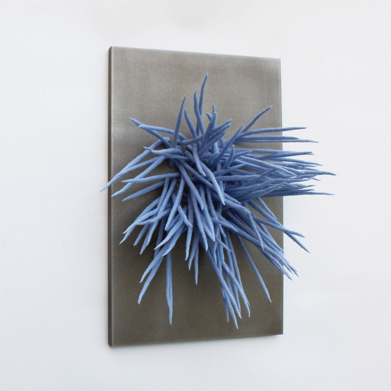 Blue Wall Sculpture - Etsy