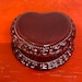 Heart Shaped Ceramic Trinket Box W/lid - 1983 Gator Mold Co. Pottery ...