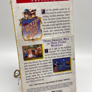 VHS the Country Mouse and the City Mouse Adventures - Unopened - Etsy