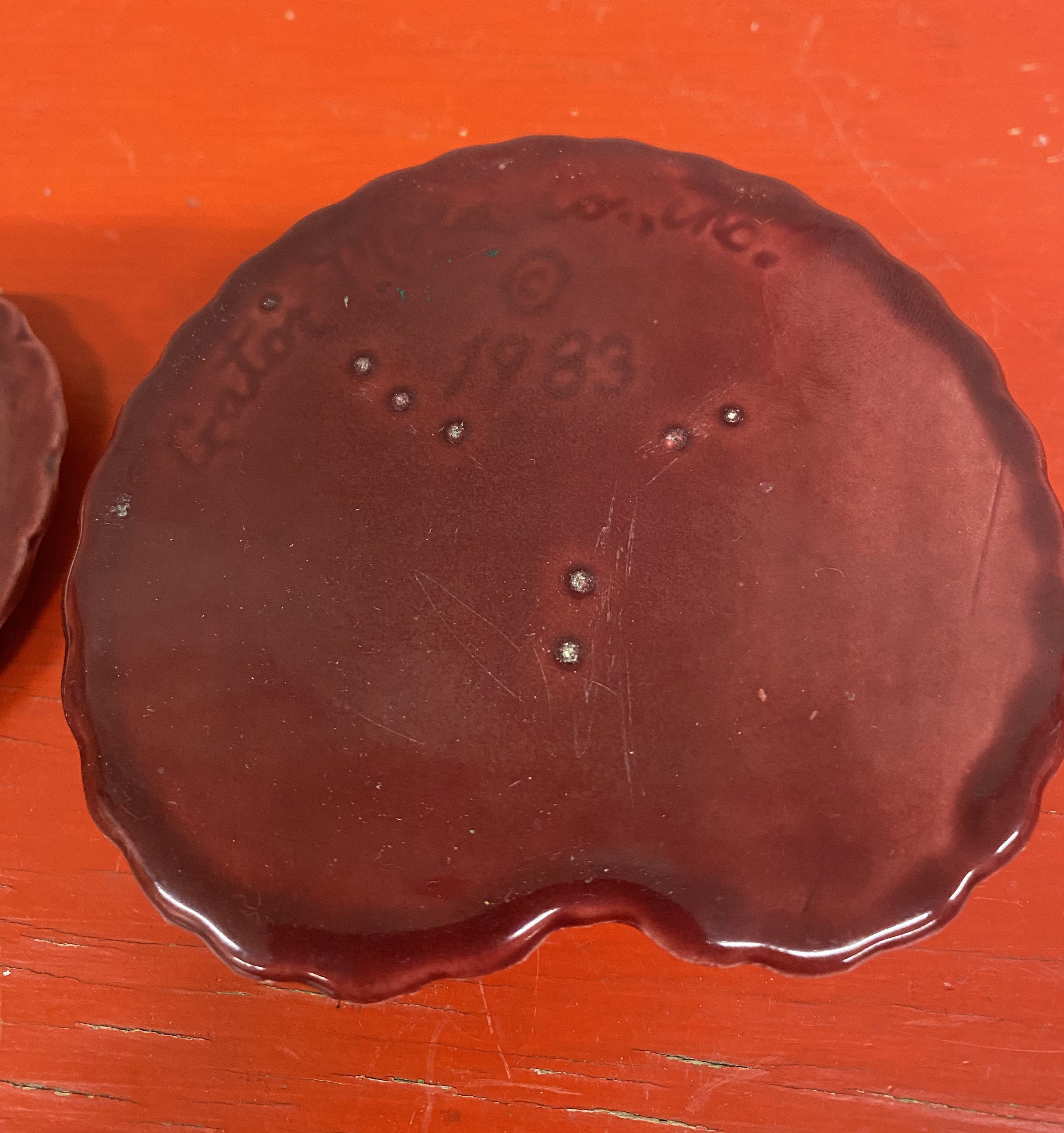 Heart Shaped Ceramic Trinket Box W/lid - 1983 Gator Mold Co. Pottery ...