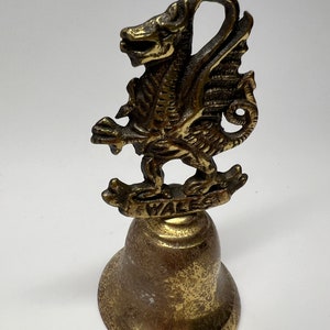 Brass Welch Dragon Bell Wales England - Etsy