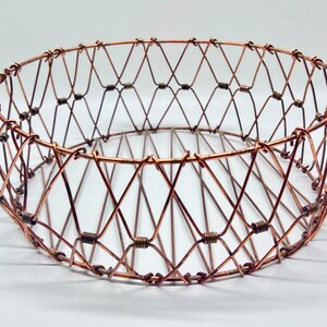 MCM Copper Wire Geometric Basket/collapsible Expandable Copper Bowl - Etsy