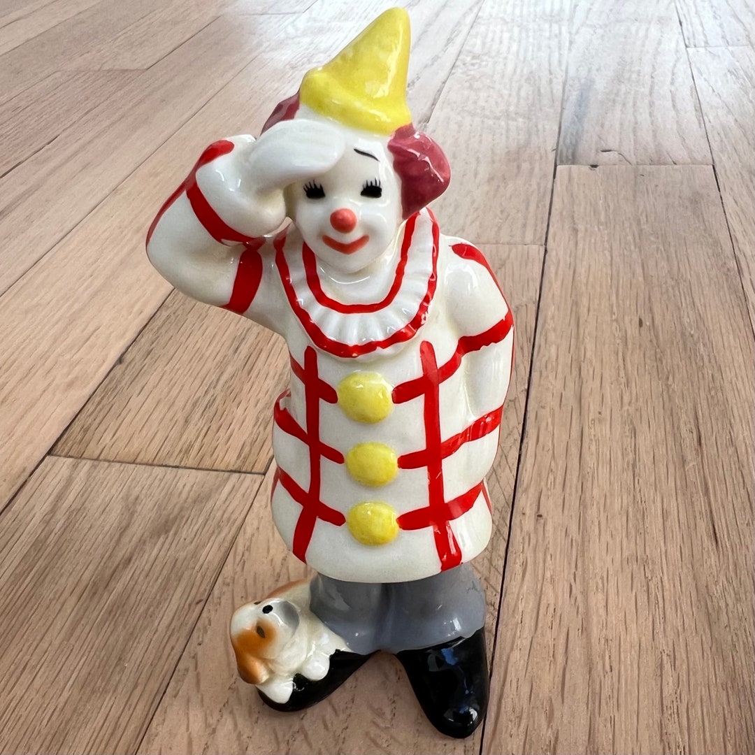 Saluting Clown Figurine - Vintage 1982 Quon Quon Japan “circus” - Etsy