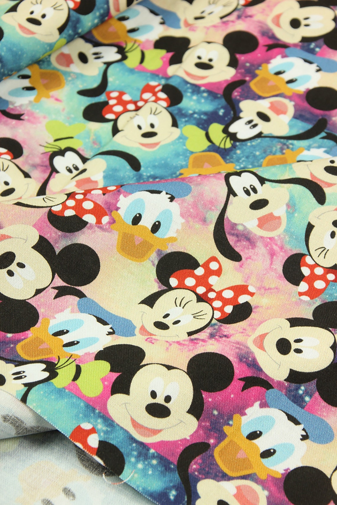 Disney Characters Fabric 100% Cotton Fabric Cartoon Printed | Etsy