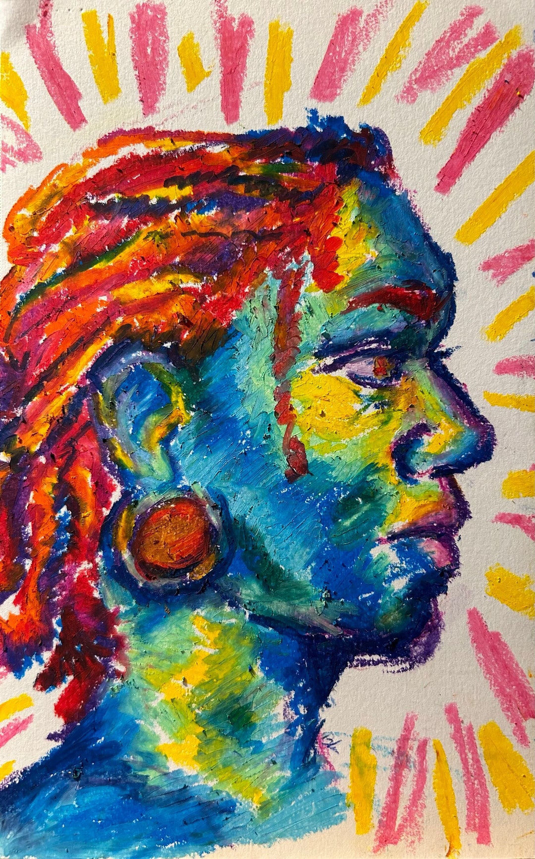 Custom Oil Pastel Portraits - Etsy
