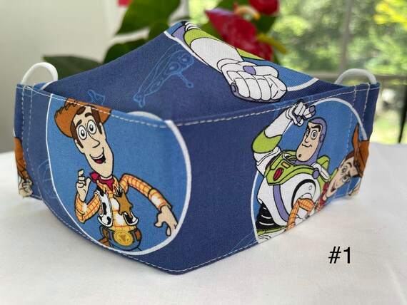 Toy Story Anti-fog 100% Cotton 3D Face Mask for - Etsy