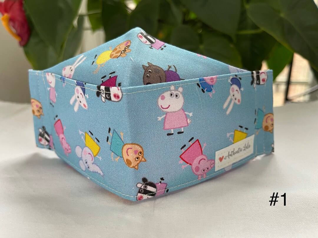 Peppa Pig Anti-fog 100% Cotton 3D Face Mask for Kids/toddlers - Etsy