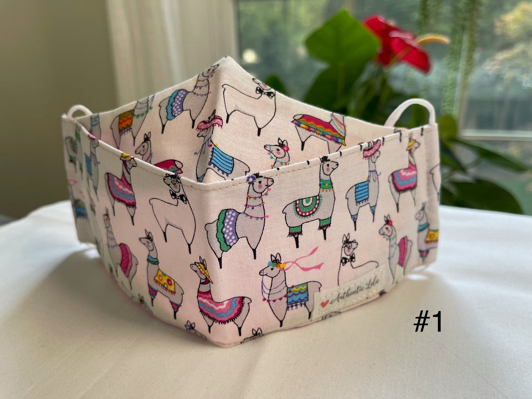 Llama Anti-fog 100% Cotton 3D Face Mask for Adult/kids/toddler - Etsy